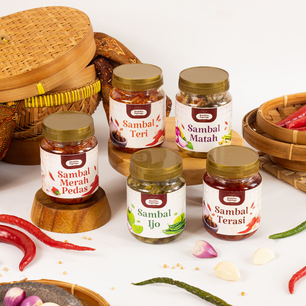 Jual Sambal Bumbu Nyonya Sambel Teri Cabe Ijo Matah Sambel Pedas Bumbu ...