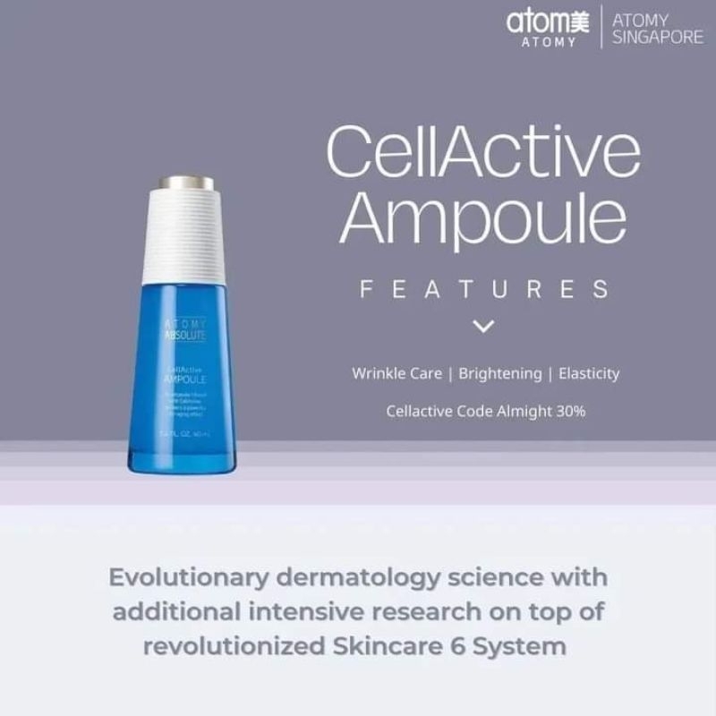 Jual ATOMY ABSOLUTE AMPOULE CELLACTIVE SERUM WAJAH ANTI AGING | Shopee ...