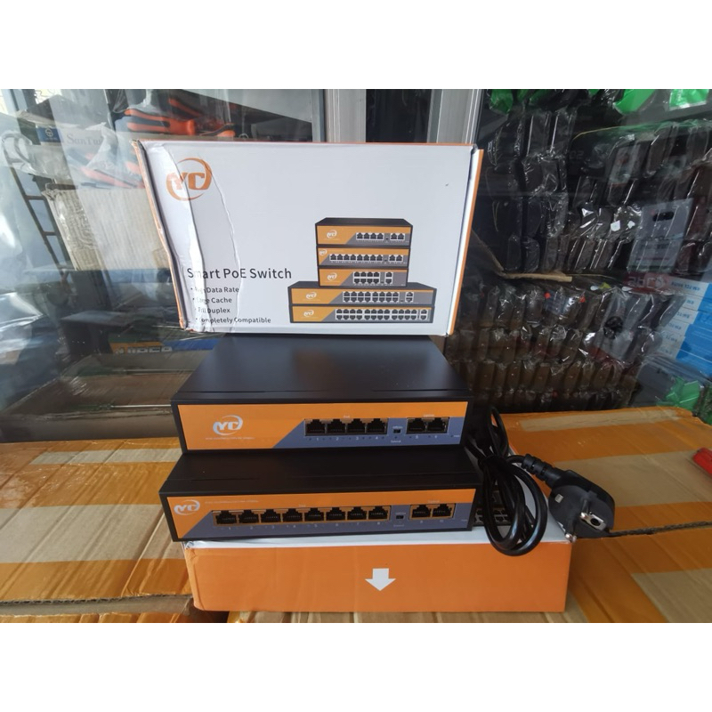 Jual Switch hup poe 4port + 2uplink // 8port + 2uplink | Shopee Indonesia