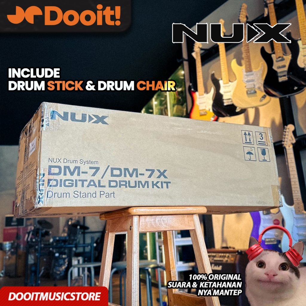 Jual NUX DM-7X DM7X DM 7X Drum Electric Elektrik All Mesh Head By Remo ...