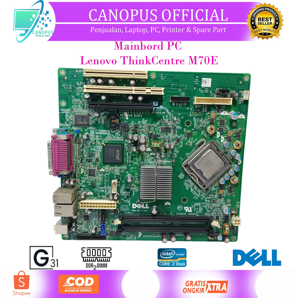 Jual Mainbord Dell Optiplex 360 sff lga 775 G31 DDR2 - Mobo Dell ...