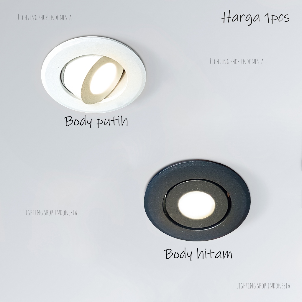 Jual H311 lampu downlight led mini 1.5w spot light focus plafon sorot ...