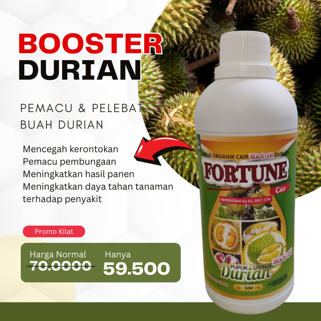 Jual Pupuk Durian Supaya Subur dan Berbuah, Pupuk Organik Cair Pemacu dan Pelebat Buah Durian ...