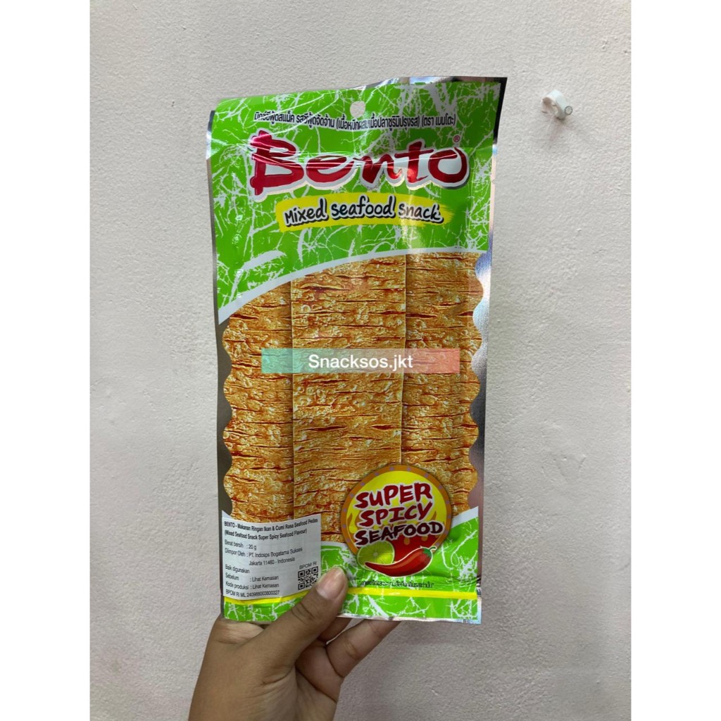 Jual BENTO SQUID SEAFOOD THAILAND SNACK HOT&SPICY / SWEET&SPICY ...