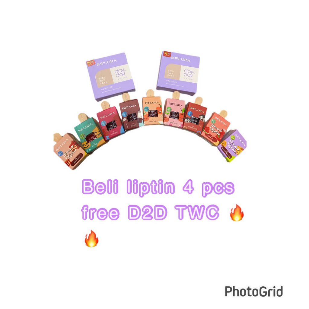 Jual IMPLORA LIPTINT BANDED FREE DAY TO DAY TWC PEMBELIAN 6PCS | Shopee ...