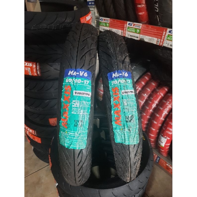 Jual ban maxxis MA-V6 70 90 17 dan 80 90 17 TUBETYPE | Shopee Indonesia