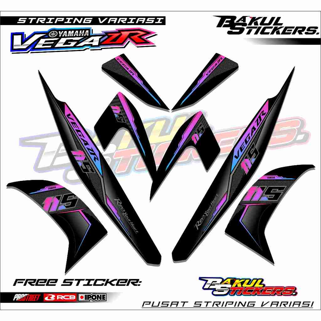 Jual STRIPING VARIASI MOTOR YAMAHA VEGA ZR / STICKER LIST YAMAHA VEGA ...
