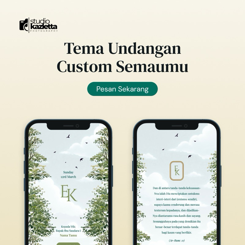 Jual Undangan digital website, desain kekinian dan bisa custom tema ...