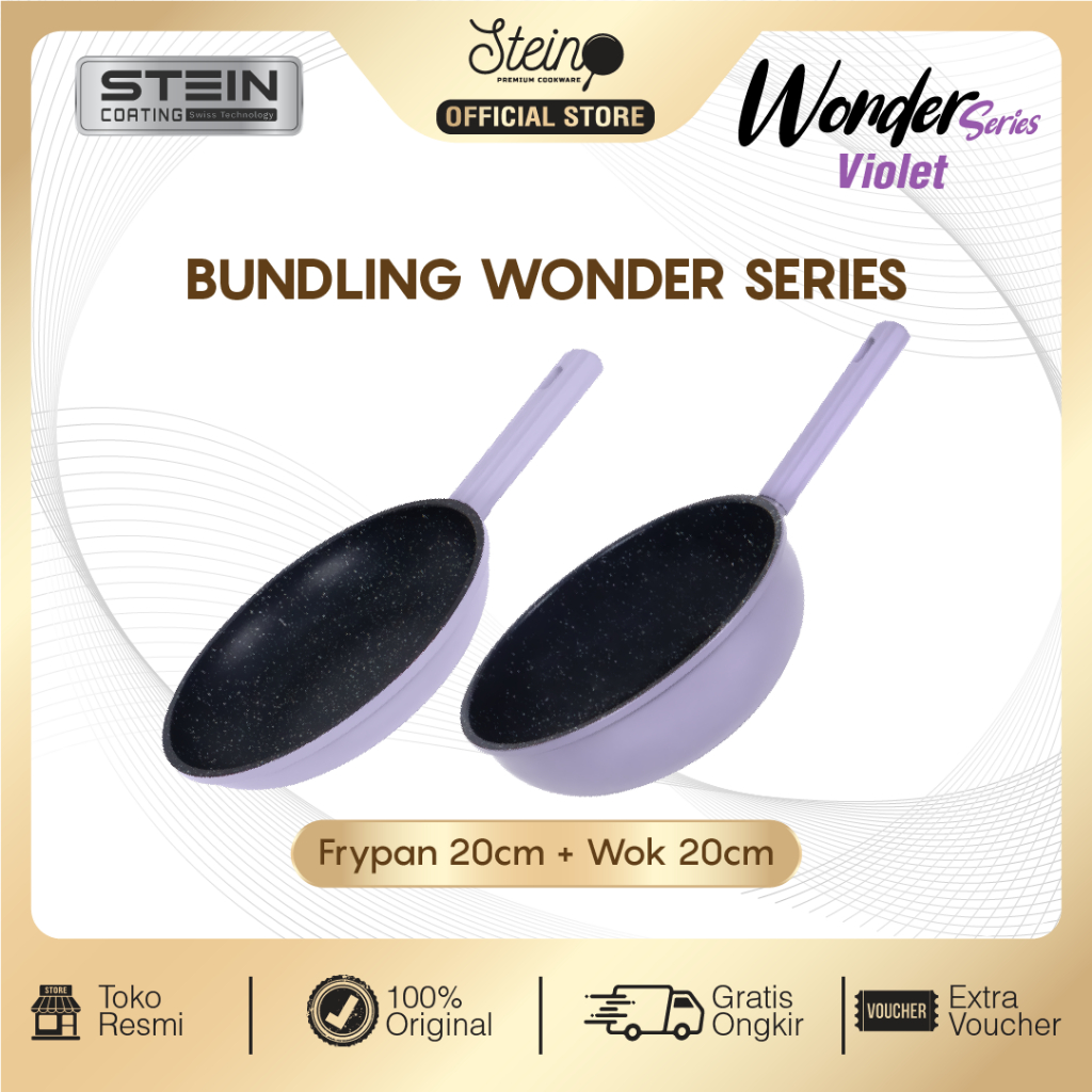 Jual STEIN WONDER SERIES SET 2PCS | Panci Set Wok Pan 20cm & Fry Pan ...