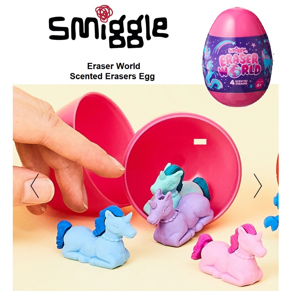 Jual Ori Smiggle Eraser World Scented Erasers Egg Penghapus Beraroma ...