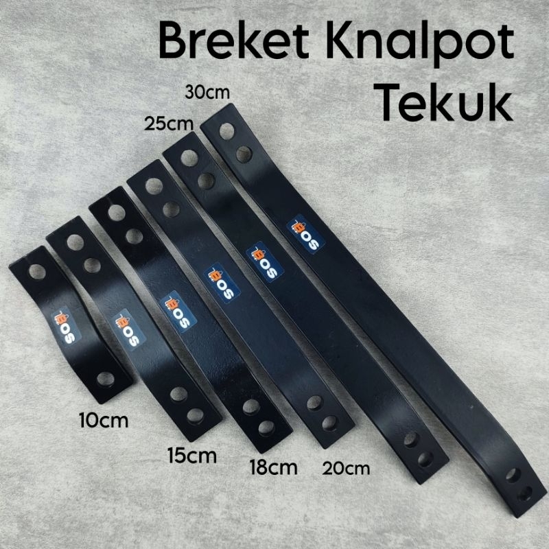 Jual Breket Knalpot Besi Tebal Ukuran Lubang 10mm Model Tekuk Panjang 10 15 18 20 25 30 Cm ...