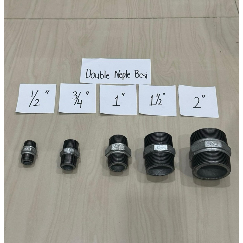 Jual Double nepel besi 1” galvanis dobel nipple 1 inci dabel neple ...