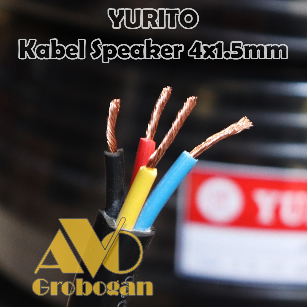 Jual Kabel Yurito 4x1.5 mm Serabut Kabel Speaker NYYHY Original ...