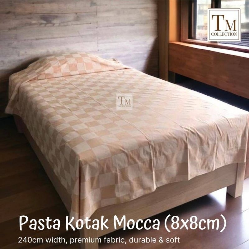 Jual Bedcover set Hotel katun CVC motif KOTAK coksu | Ready semua ...