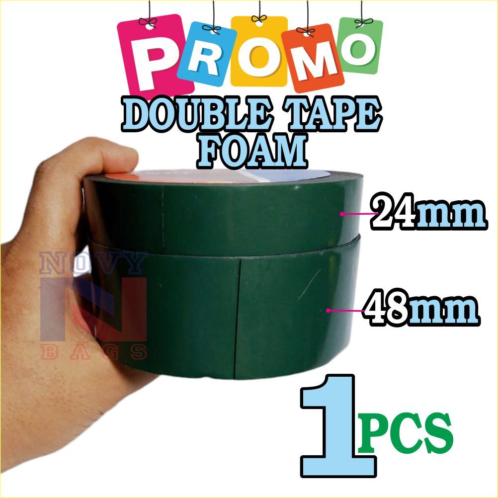 Jual HARGA 1 PCS Double Foam Tape Busa | Double Tape 2 sisi | 1inch & 2 ...