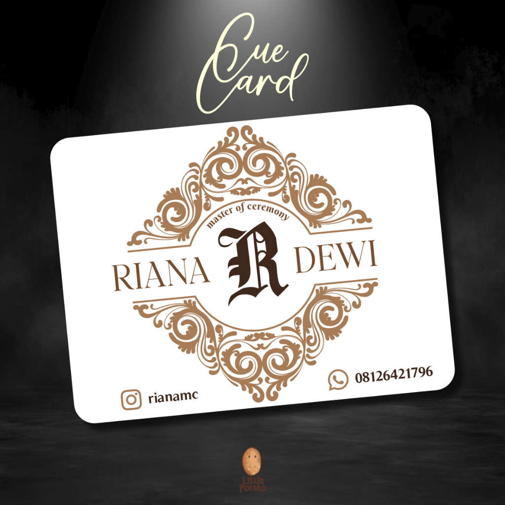 Jual Cue Card MC Kartu Pembawa Acara Akrilik Custom Design | Shopee ...