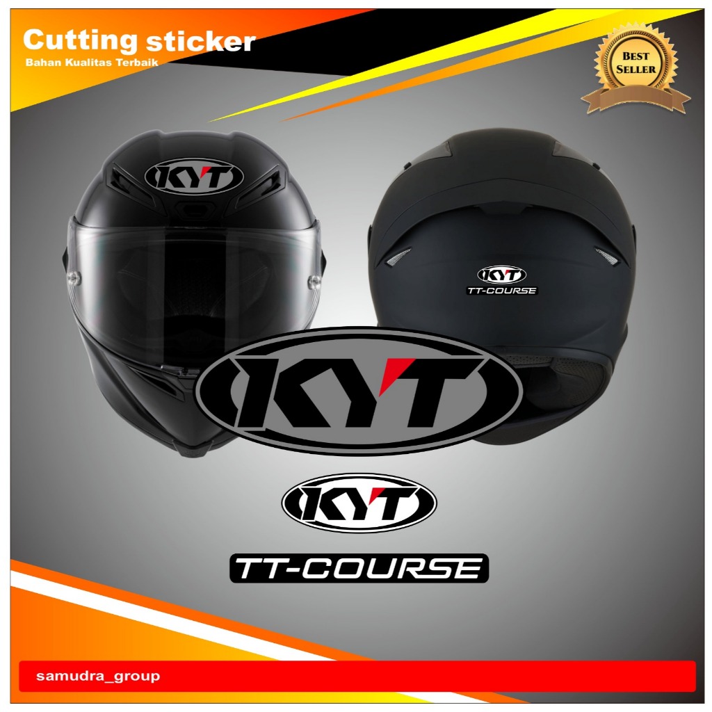 Jual stiker helm sticker helmet KYT TT COURSE | Shopee Indonesia