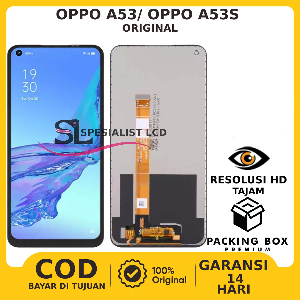 Jual LCD OPPO A53 2020/ OPPO A53S CPH2127 FULLSET ORIGINAL GARANSI | Shopee Indonesia