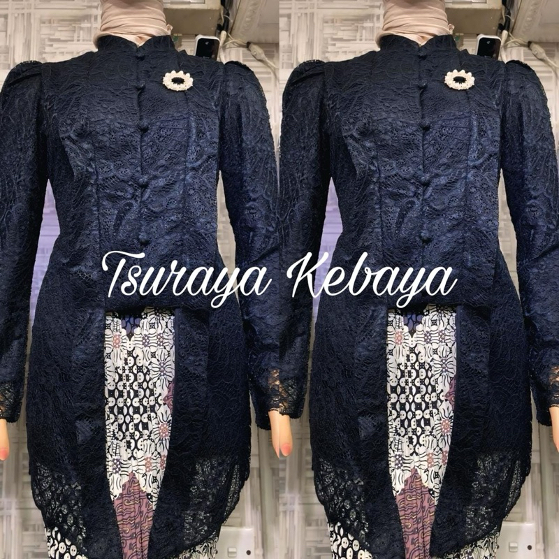 Jual New Collection Set Kutu Baru Kancing Prisket /Kebaya Kutu Baru ...