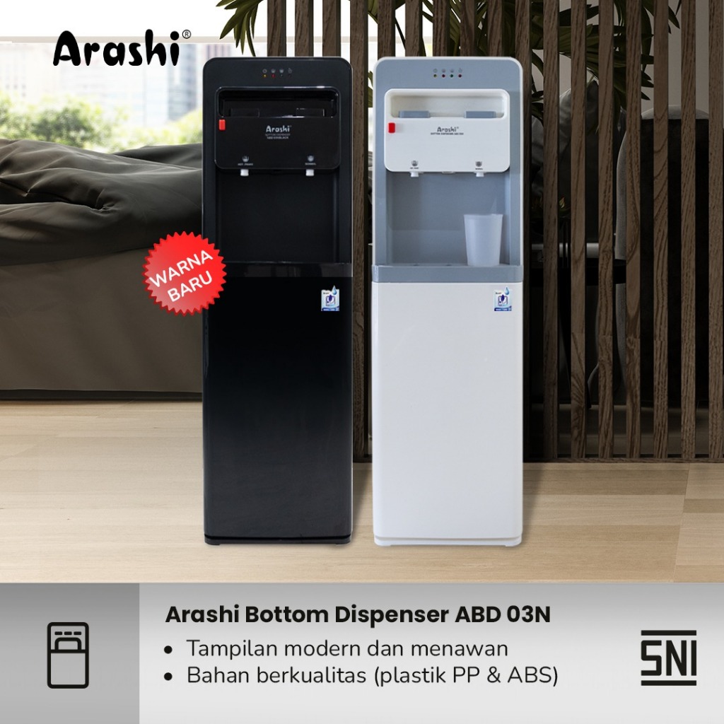 Jual Dispenser Arashi ABD 03C GALON BAWAH fungsi Panas Normal Dispenser ...