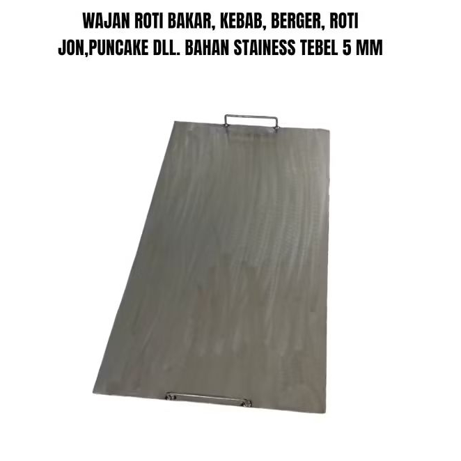 Jual WAJAN ROTI BAKAR KEBAB BERGER ROTI JON PUNCAKE BAHAN STAINLESS ...