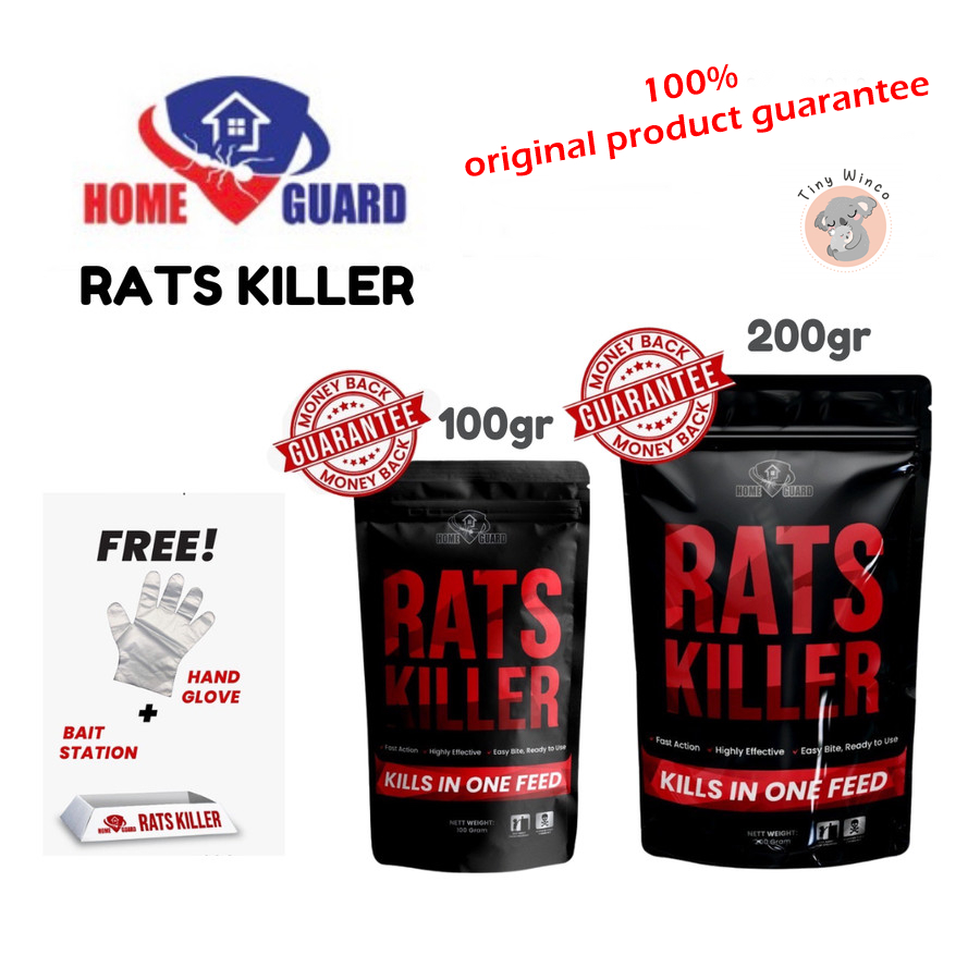 Jual Homeguard Rats Killer 100 & 200gr| Racun Tikus Mati Kering ...