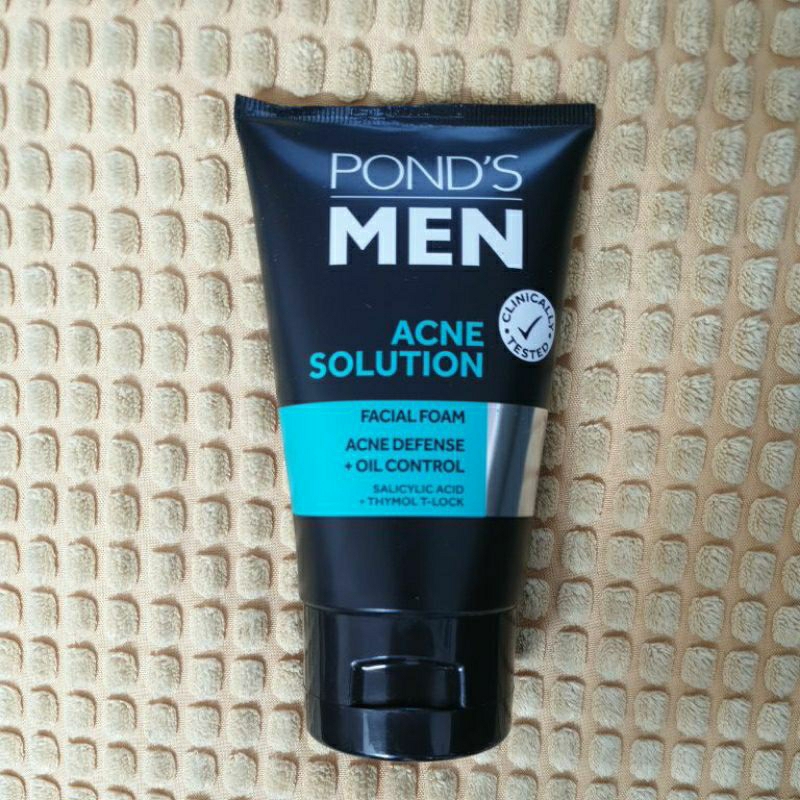 Jual Ponds Men Acne Solution Facial Wash 100 g | Shopee Indonesia