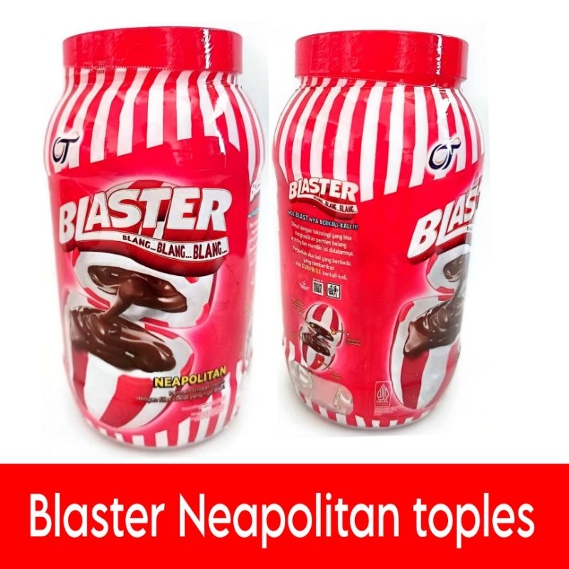 Jual OT Blaster Neapolitan permen belang toples | Shopee Indonesia