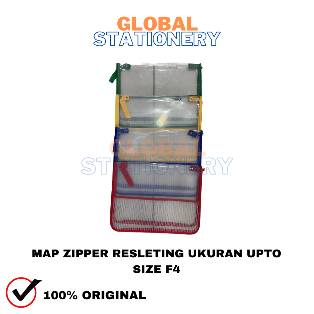 Jual MAP ZIPPER MAP RESLETING UKURAN F4 | Shopee Indonesia