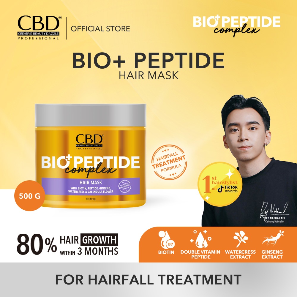 Jual CBD BIO+PEPTIDE COMPLEX HAIR MASK 500ml | Shopee Indonesia