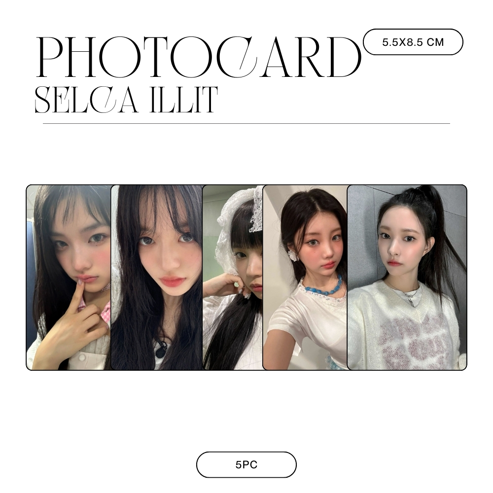 Jual PHOTOCARD ILLIT SELCA SUPER REAL ME (ISI 5 PCS + LAMINASI 2 SISI ...