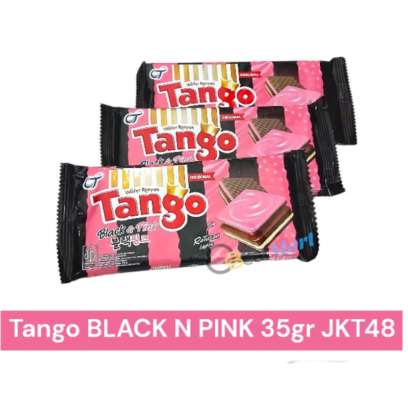 Jual Wafer TANGO BLACK PINK bukan JKT48 35gr isi 10 Limited Edition ...