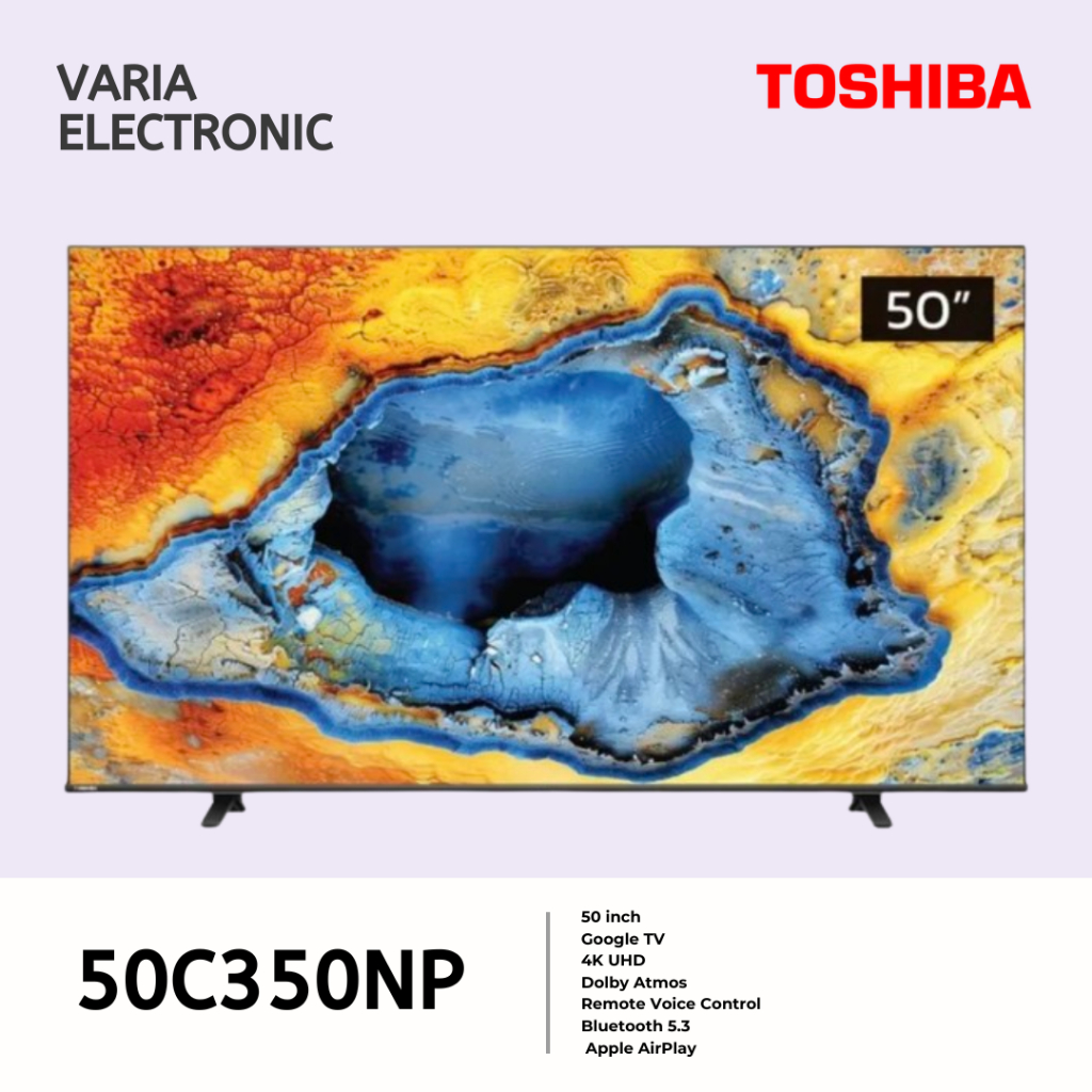 Jual LED TV TOSHIBA 50 Inch 50C350NP 4K UHD Google TV | Shopee Indonesia