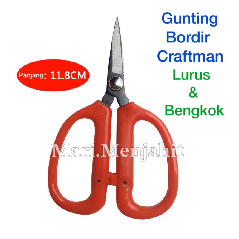 Jual Gunting Craftman Kodok / Gunting Bordir / Gunting Potong Benang ...