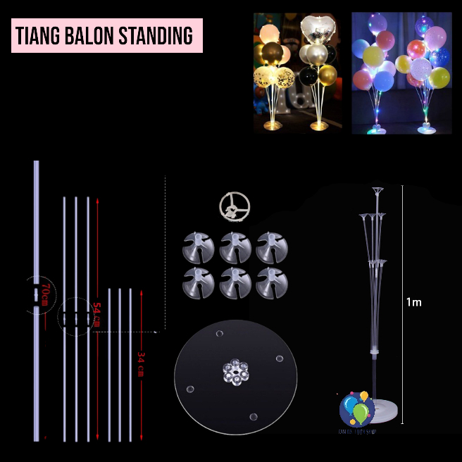 Jual Tiang Balon Standing 7 In 1 / Set Dekorasi Ulang Tahun | Shopee ...