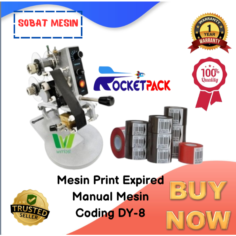 Jual Mesin Print Expired Manual Mesin Coding DY-8 | Shopee Indonesia