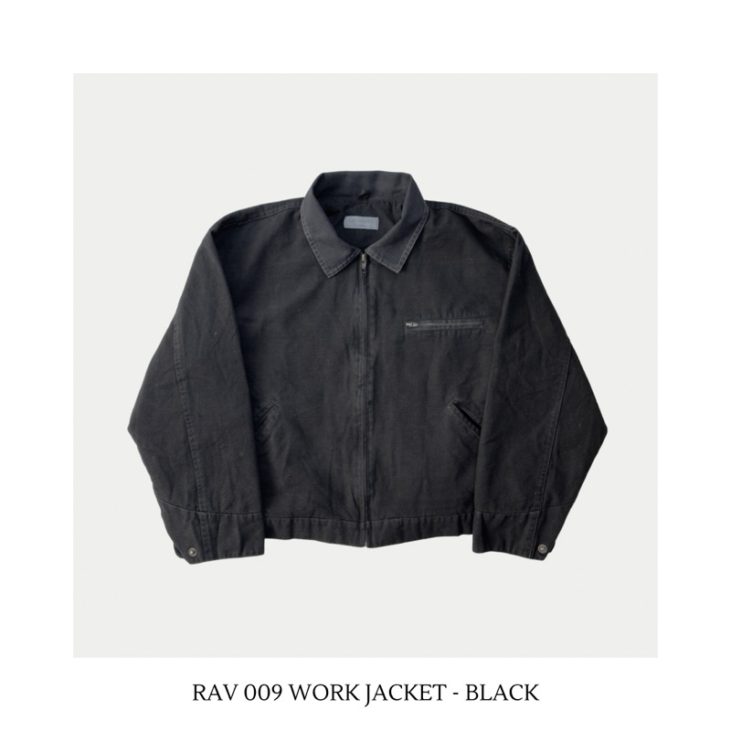 Jual RAV 009 WORK JACKET - BLACK | Shopee Indonesia