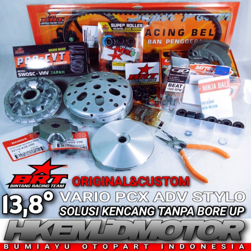 Jual BRT Paket Full Kirian CVT Vario 125 150 160 Led New Keyless ...