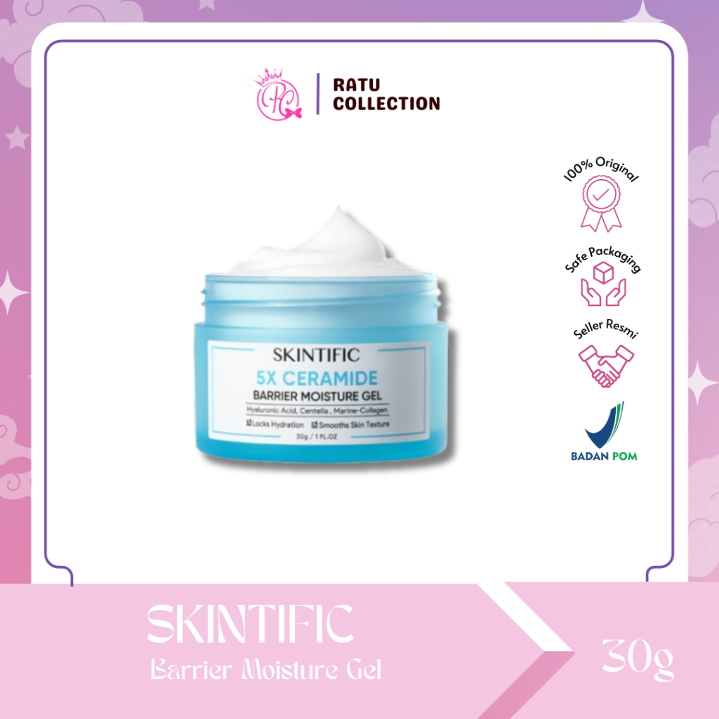 Jual SKINTIFIC 5X Ceramide Barier Repair Moisturizer Gel 6g,30g,80g ...