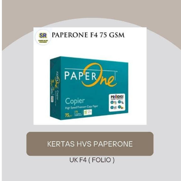 Jual KERTAS HVS PAPER ONE F4 75 GR | Shopee Indonesia