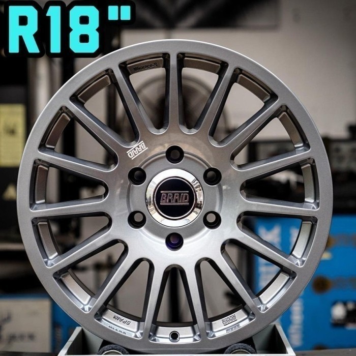 Jual velg mobil r18 lebar 8 BRAID WINRACE S RING 18 Pajero Strada ...