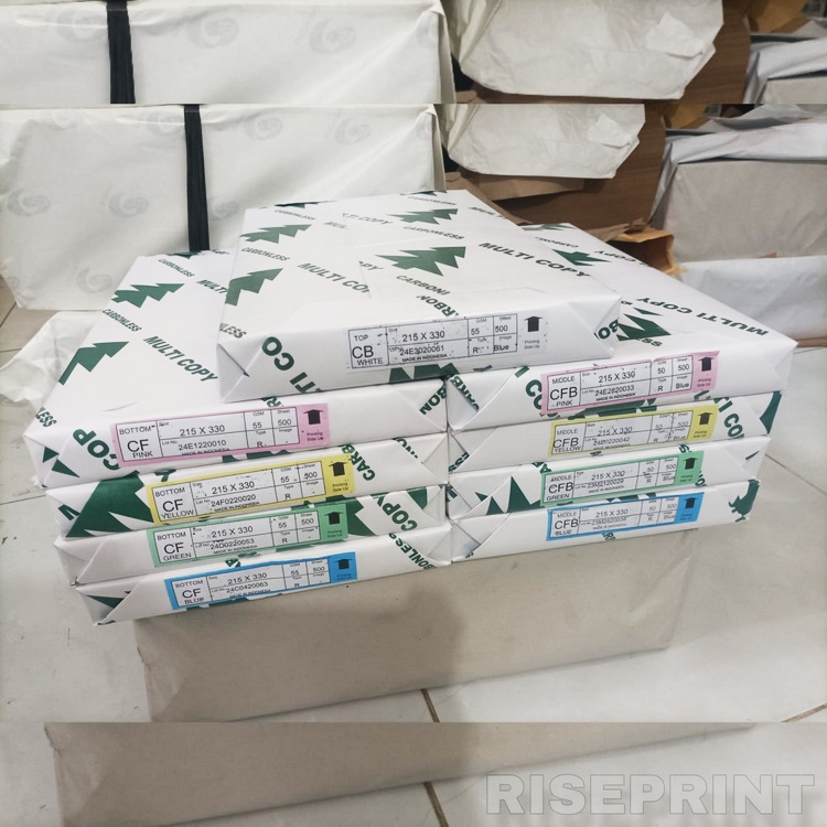 Jual Kertas Ncr Carbonless Folio F4 1 Rim Nota Polos Langsung Tembus ...