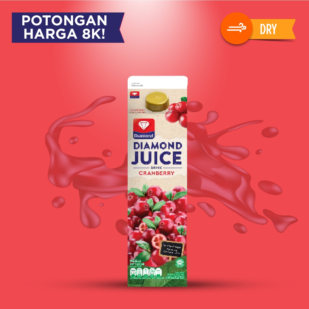 Jual DIAMOND JUICE CRANBERRY UNSWEET 946 ML | Shopee Indonesia