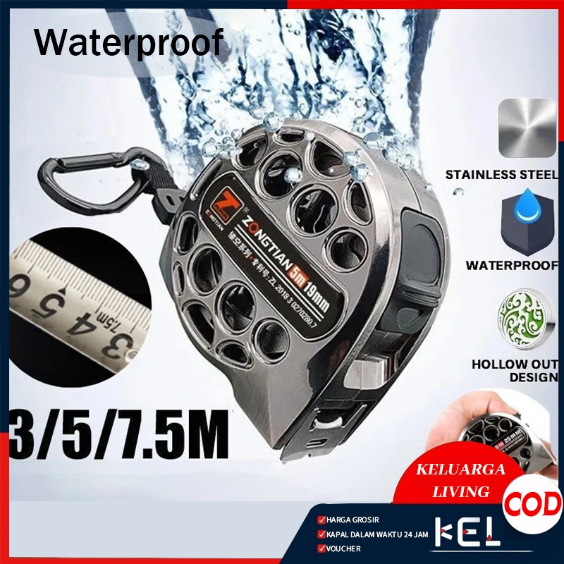 Jual Meteran Pengukur Anti Karat 5M*19MM/7.5M*25MM Tahan Banting Bahan Stainless Steel Tembus ...