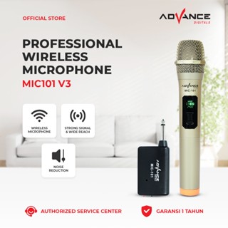 Jual Advance Professional Wireless Microphone Single Mikropon MIC101 Garansi Resmi Advance 1 ...