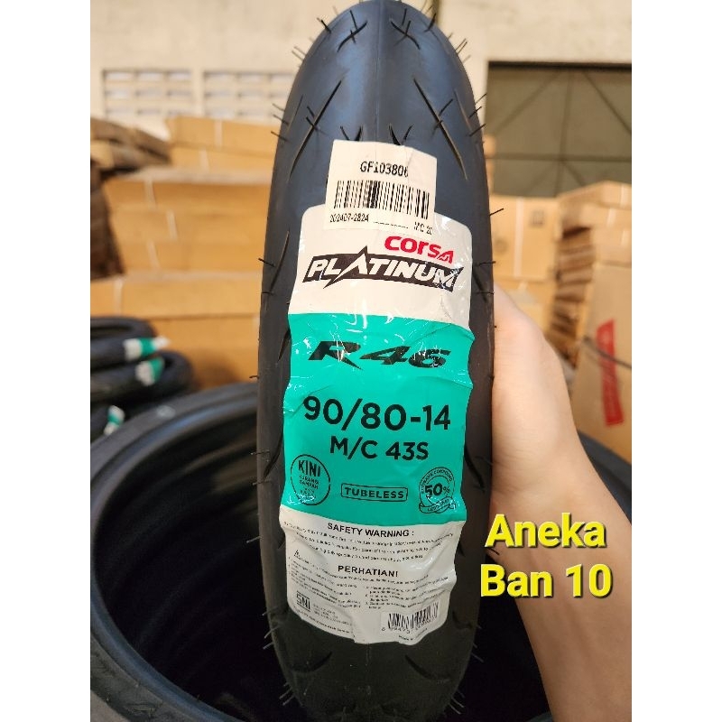Jual Ban Corsa Platinum 90/80-14 R46 Tubeless Soft Compound | Shopee ...