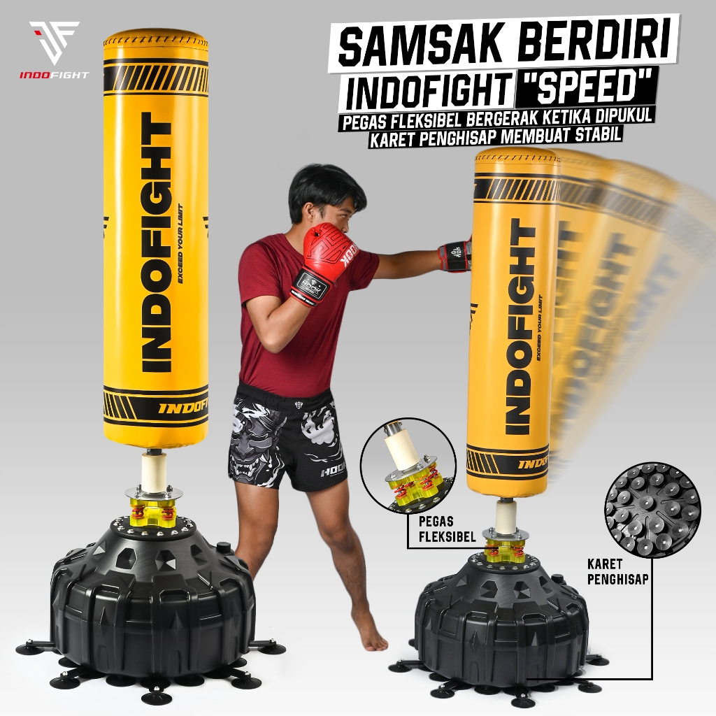 Jual Samsak Berdiri Indofight Sansak Tinju Isi Standing Punching Bag ...