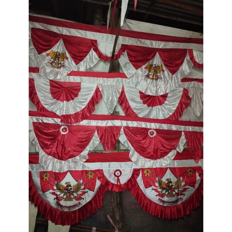 Jual Bendera backgroud merah putih/begron abutai/begrond kantor ...