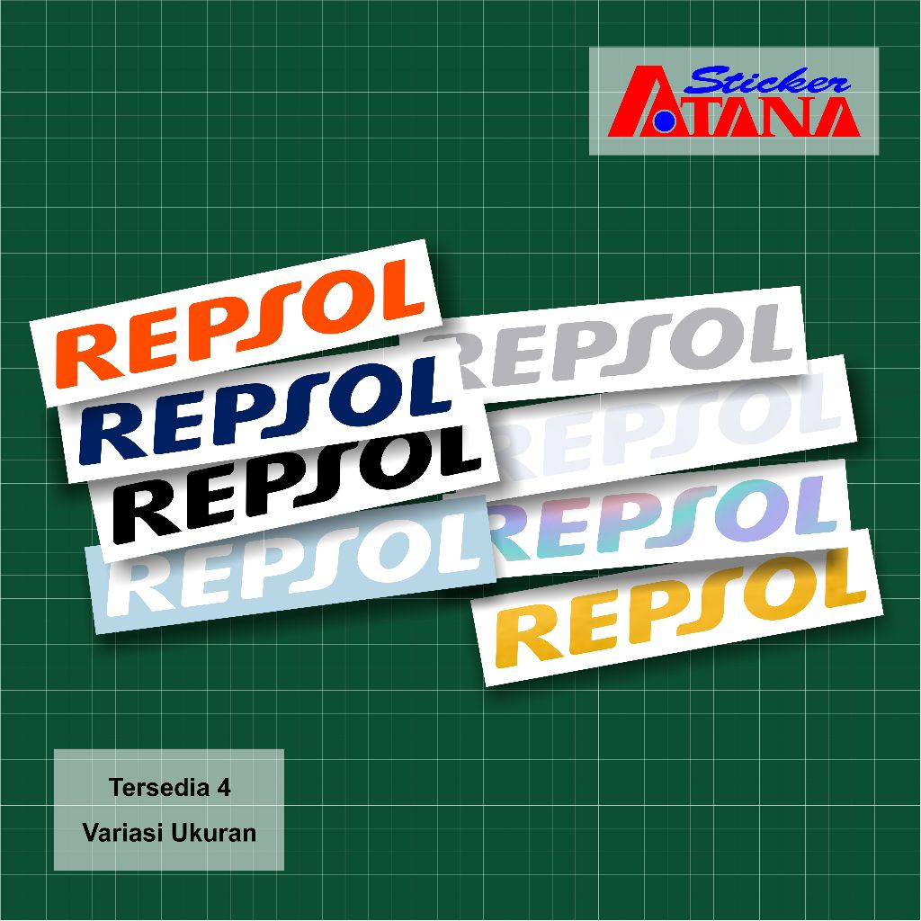 Jual Stiker Cutting Repsol Emblem Logo Oil Gas Kecil Besar Oli Honda ...