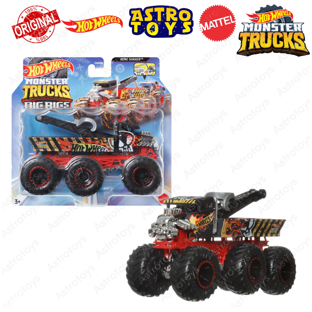 Jual Hot Wheels Monster Trucks Big Rigs Bone Shaker - Mainan Anak Diecast Mobil Truck Hotwheels ...